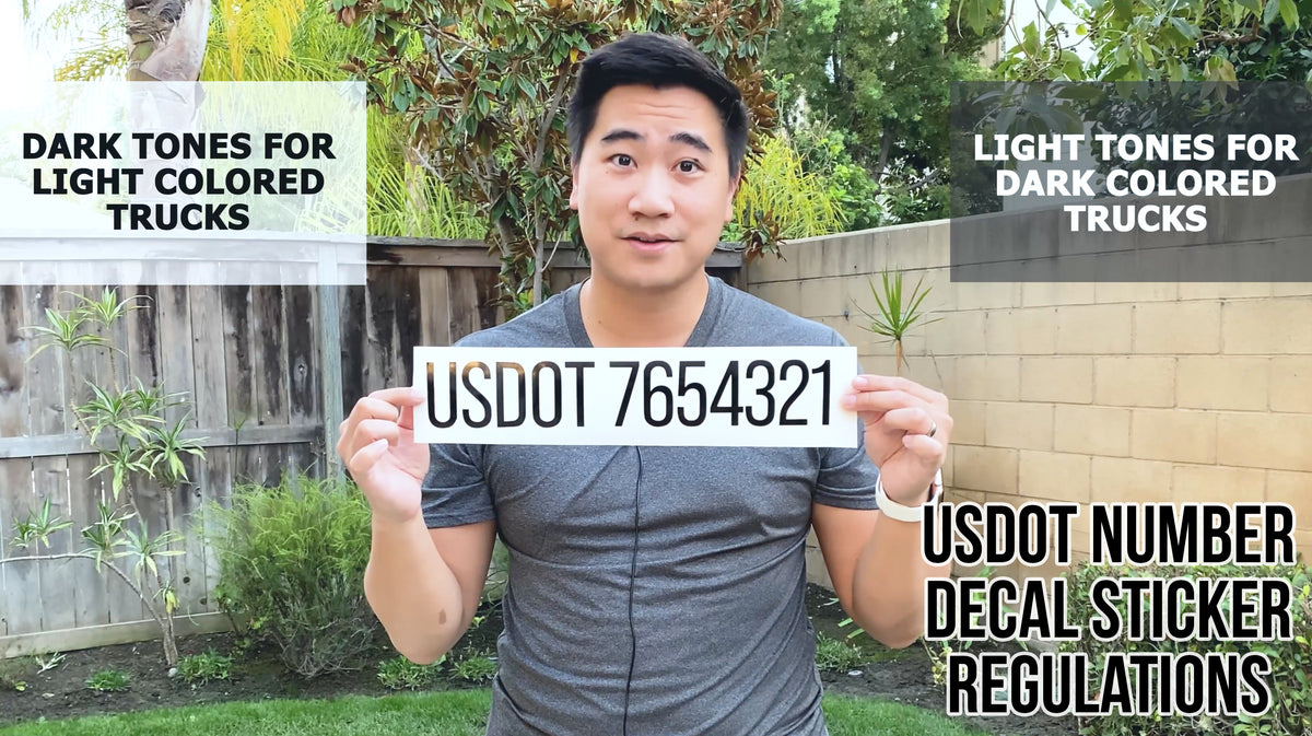 Tips for Displaying Your USDOT Number Decal Sticker | US DOT Semi-Truc ...