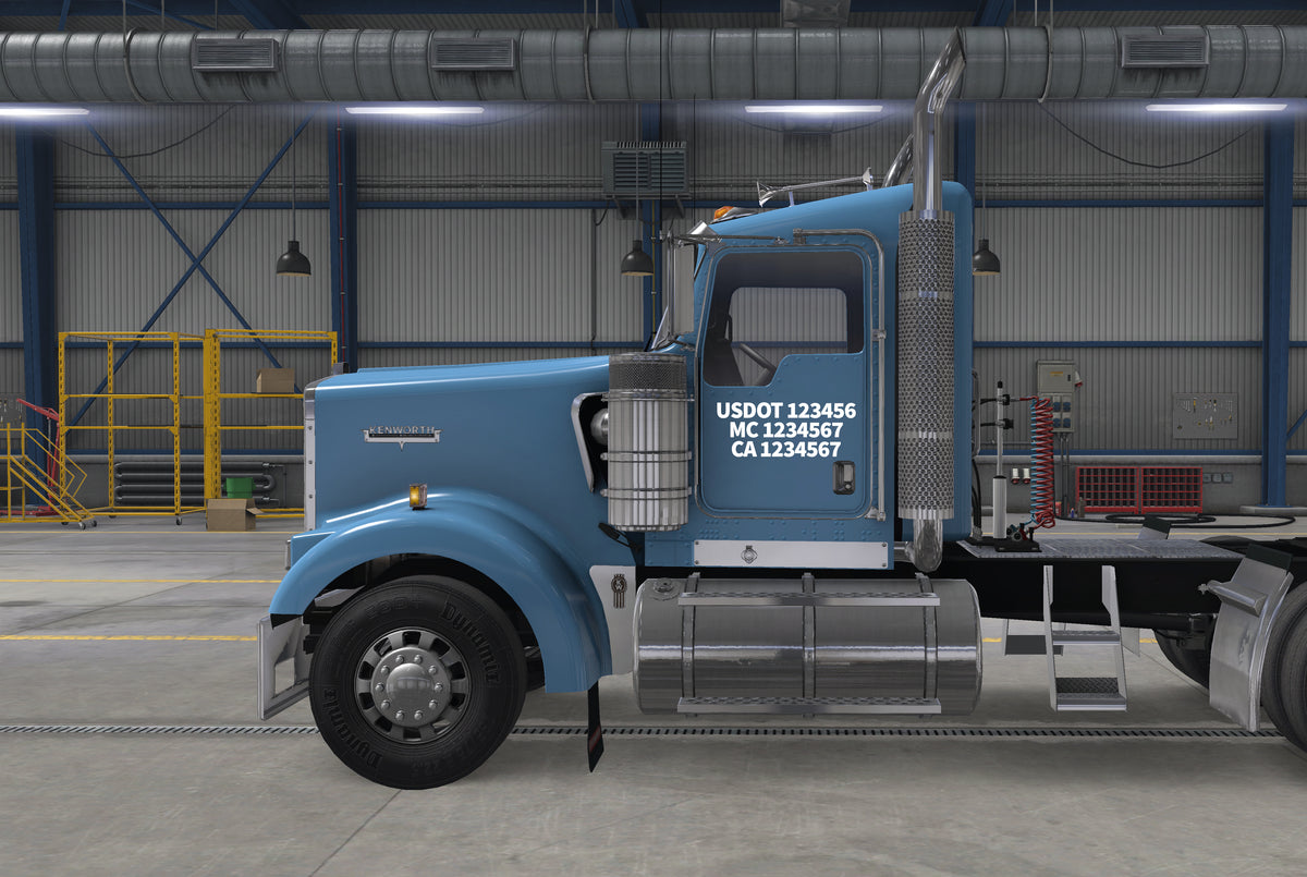 Semi-Truck USDOT Decal Lettering Stickers – USDOT TRUCK LETTERING