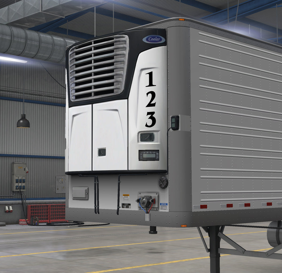 Reefer Trailer Number Vertical Decal Sticker Lettering (Set of 2 ...