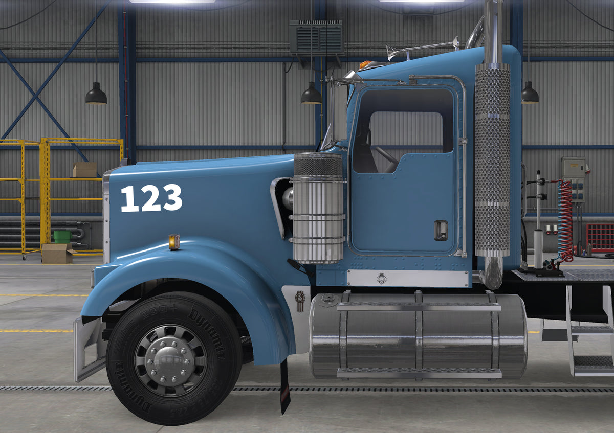 Truck Number Decal Sticker Lettering (Set of 2) – USDOT TRUCK LETTERING